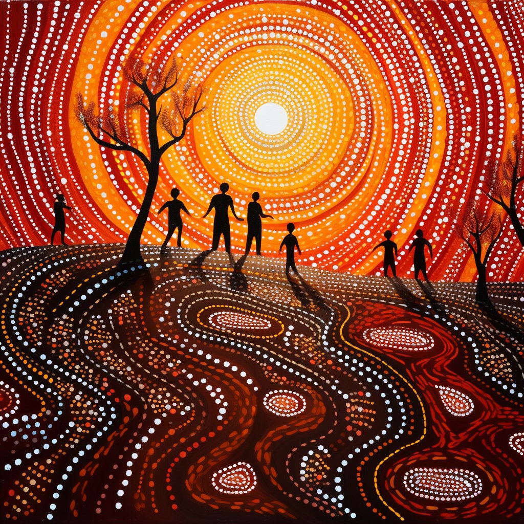 Aboriginal Wall Decor, Aboriginal Digital Art, Australian Aboriginal ...