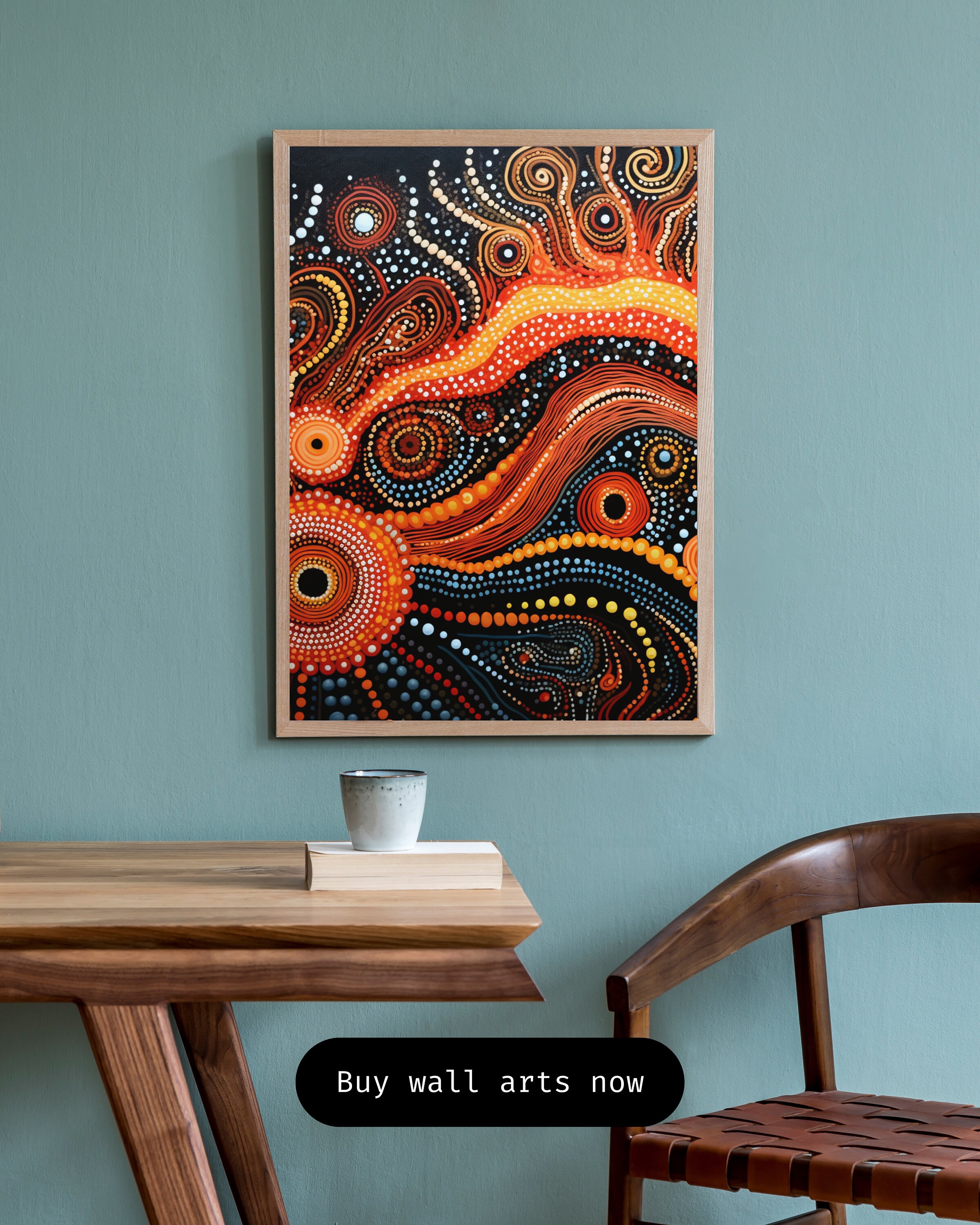Aboriginal Wall Decor, Aboriginal Digital Art, Australian Aboriginal ...