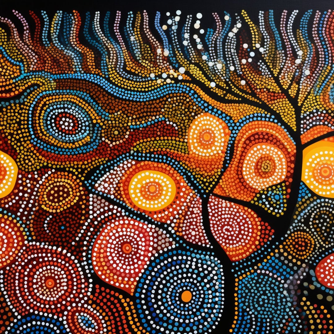 Aboriginal Wall Decor, Aboriginal Digital Art, Australian Aboriginal ...