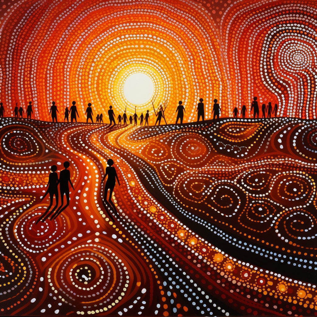 Aboriginal Wall Decor, Aboriginal Digital Art, Australian Aboriginal ...