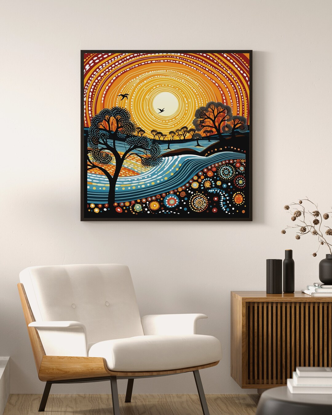 Aboriginal Wall Decor, Aboriginal Digital Art, Australian Aboriginal ...