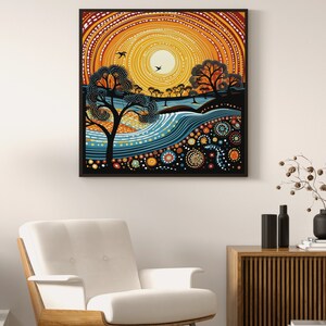 Aboriginal Wall Decor, Aboriginal Digital Art, Australian Aboriginal ...