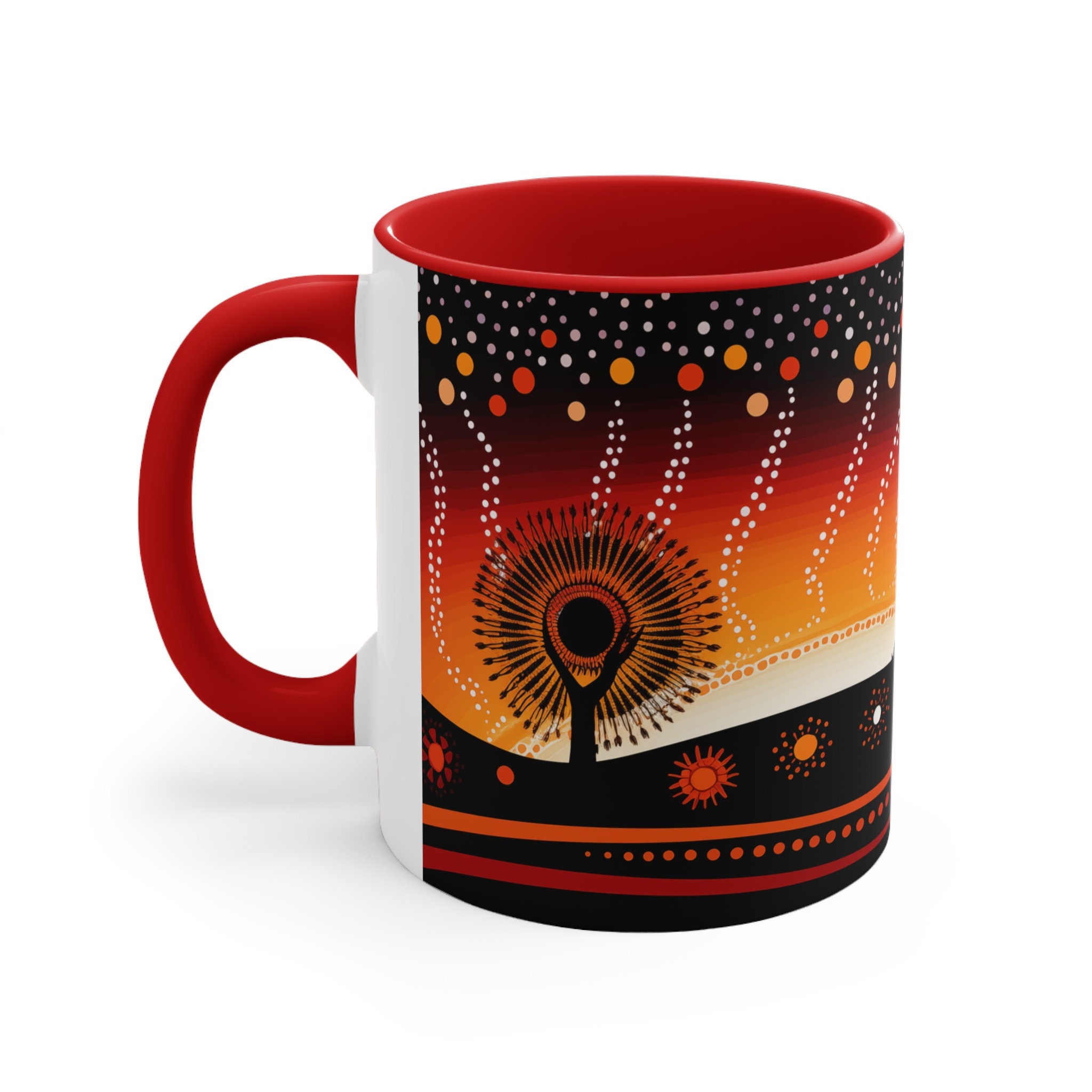 Aboriginal Style Glossy Mug for Coffee Time Art Giftable Mugs - Etsy