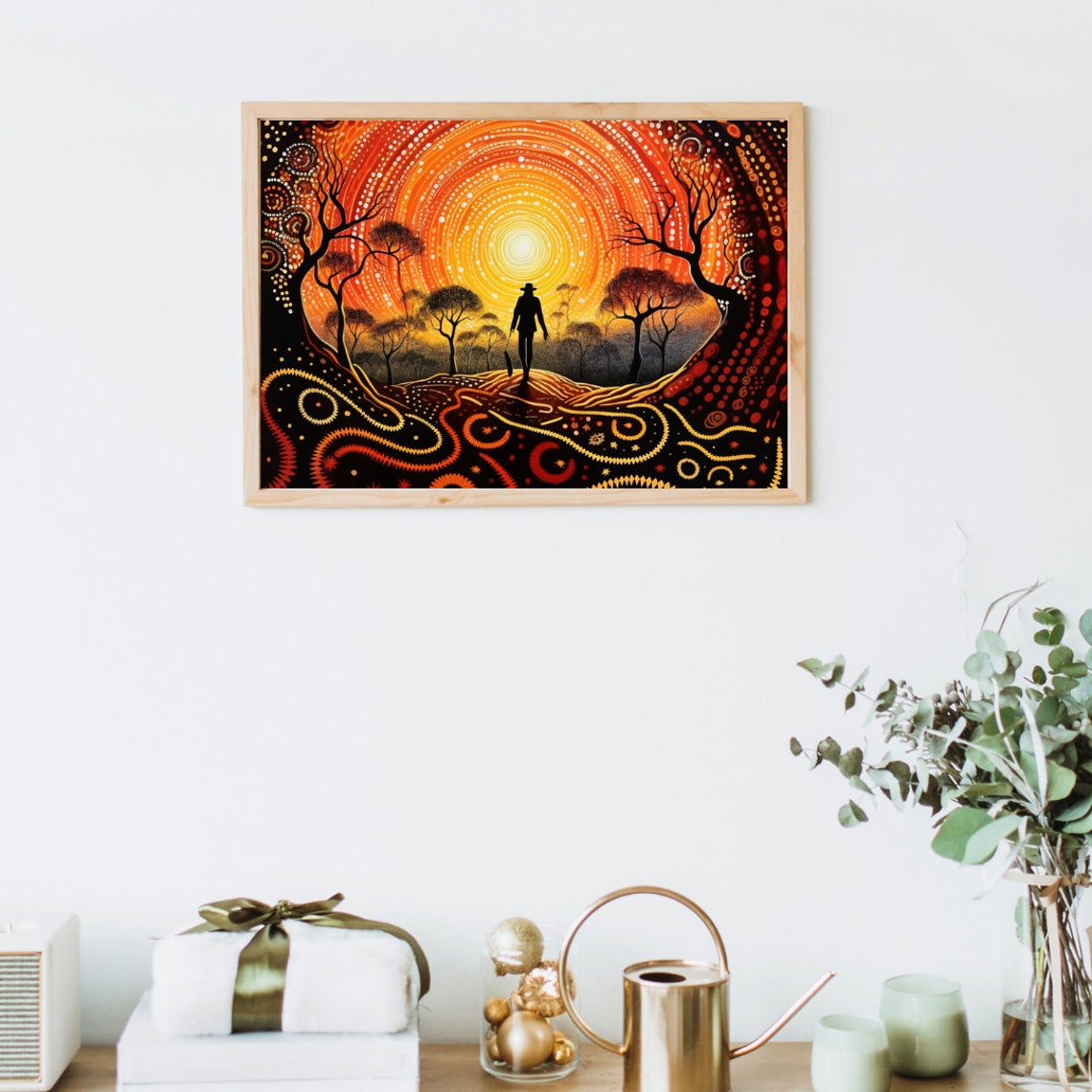 Aboriginal Wall Decor, Aboriginal Digital Art, Australian Aboriginal ...