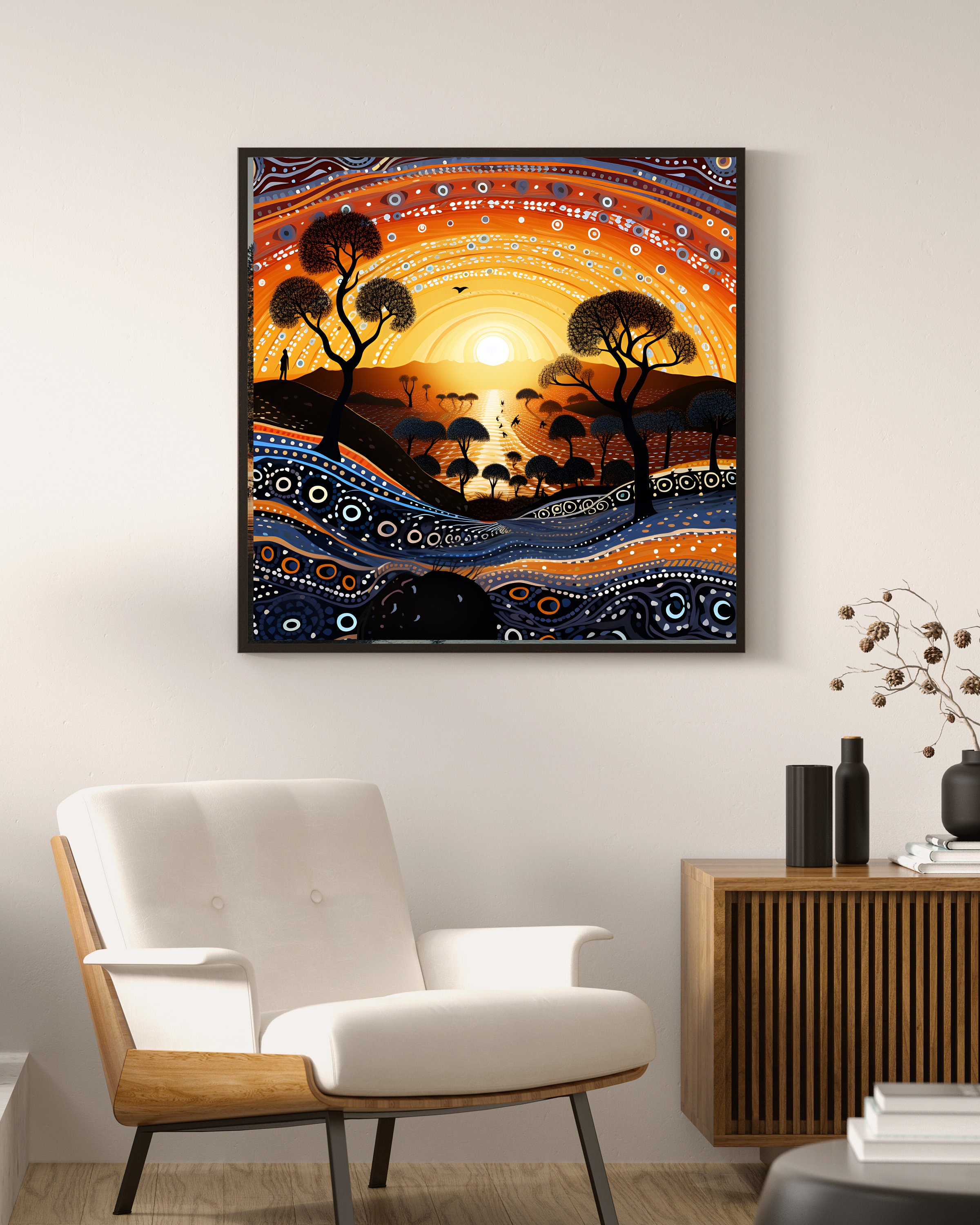 Aboriginal Wall Decor, Aboriginal Digital Art, Australian Aboriginal ...