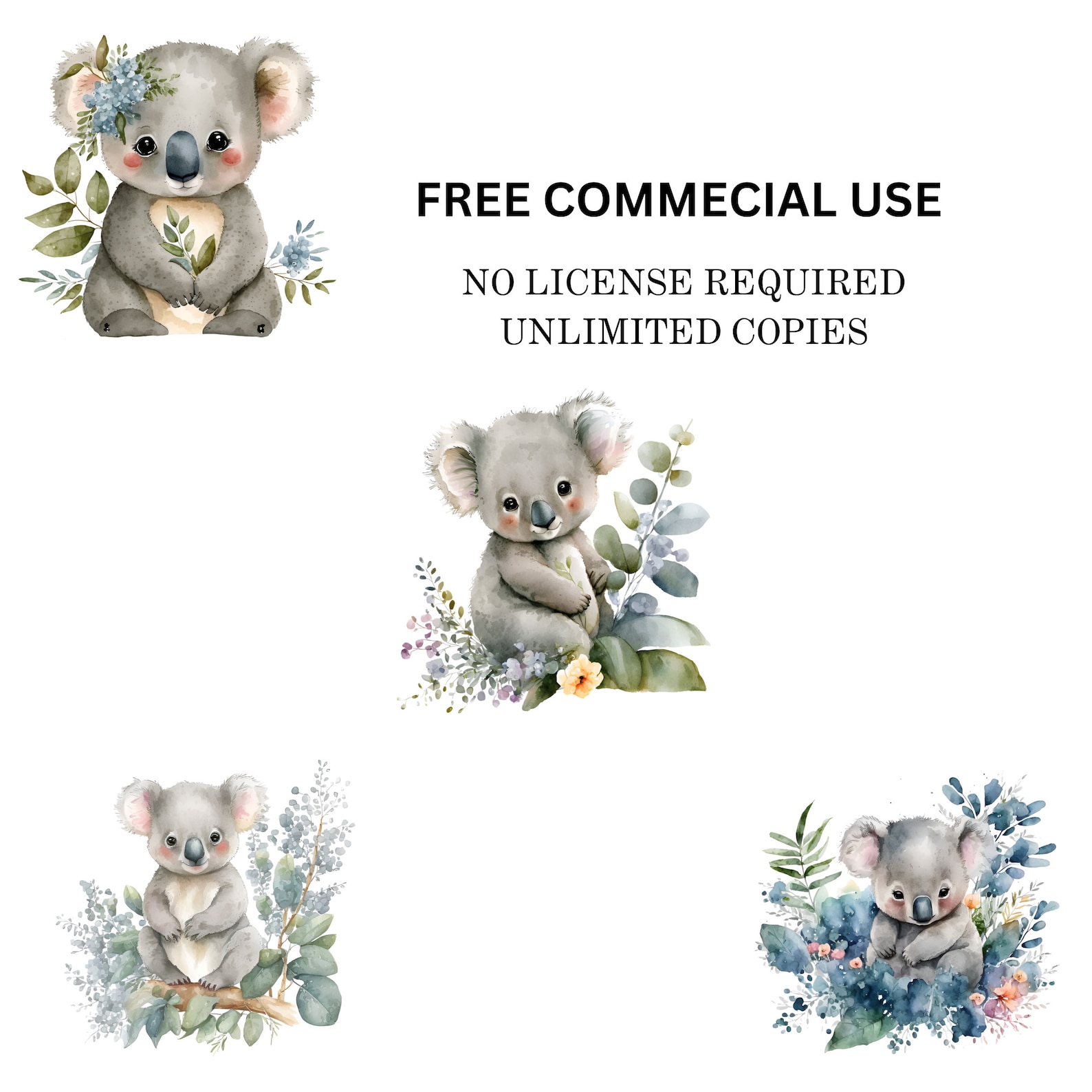 Baby Koala Clipart | Koala PNG | Baby Animals | Farm Animals PNG | Baby ...