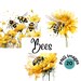 Watercolor Honey Bee Clipart, Spring Garden Honey Drips and Bee Clip ...