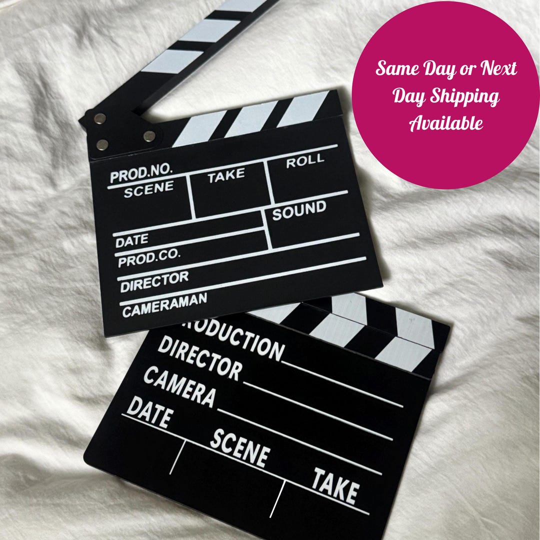 Personalized Movie Clapper Board: Custom Film Slate, Director Gift - Etsy