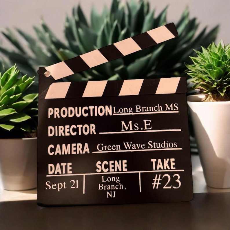 Personalized Movie Clapper Board: Custom Film Slate, Director Gift - Etsy