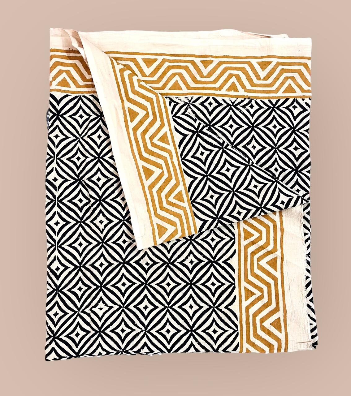 Hand Block Printed Sarong,scarf,pareo,beach Wrap Up,made With Vegetable ...