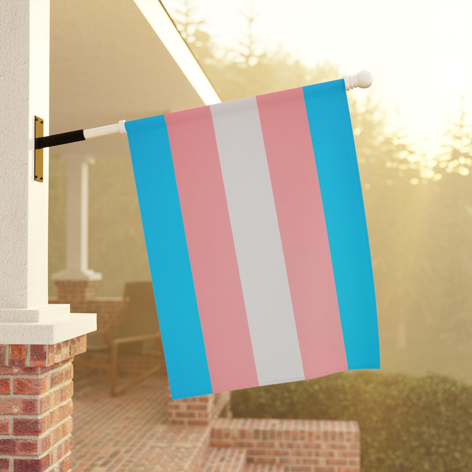 Transgender Pride Garden Banner, LGBTQ+ Flag, Outdoor Decor, Supportive ...