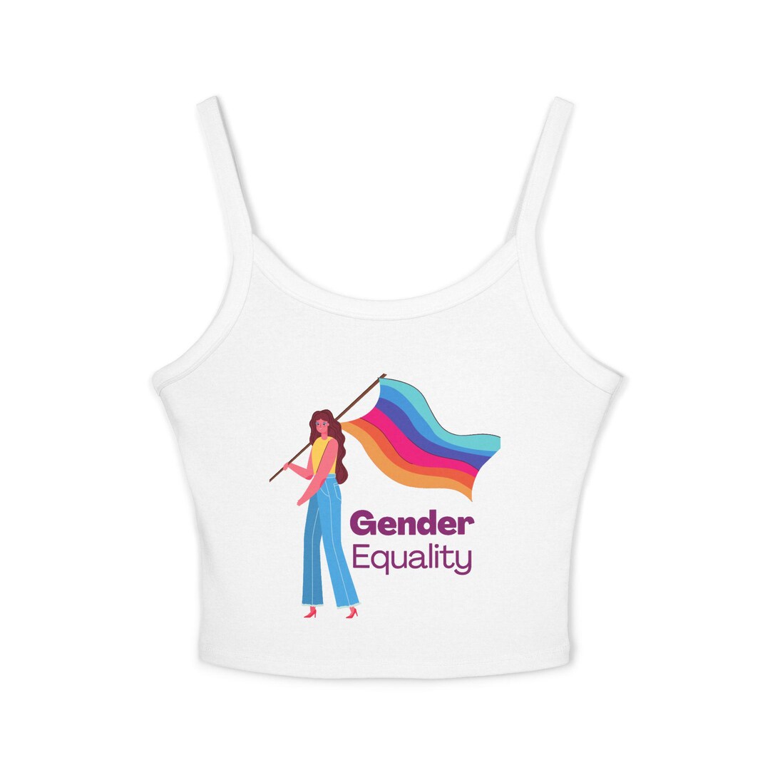 2025 Spring Feminist Spaghetti Strap Tank Top - Gender Equality Graphic ...
