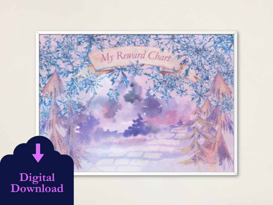 Winter Forest Reward Chart Printable Sticker Chart Printable - Etsy Canada