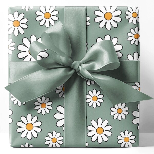 Green and White Wrapping Paper - Etsy
