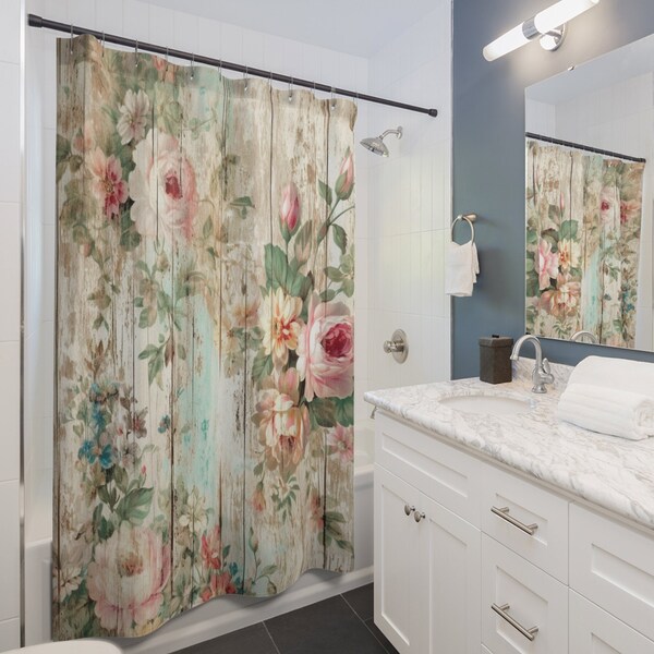 Rustic Shower Curtain - Etsy