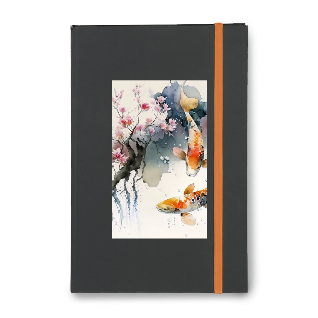 Koi Serenity: Koi and Cherry Blossoms Journal A Tranquil 5.5 X 8.5 ...