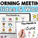 Morning Meeting Slides & Work for Special Education | Google Slides ...