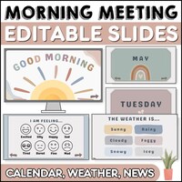 Class Slides, Daily Google Slides Templates for Classroom, Agenda ...