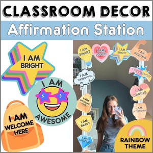 Daily Affirmation Station | Classroom Decor| Digital Download - Etsy