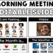Animated Daily Affirmation Slides for Morning Meeting Editable Google ...