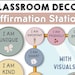 Daily Affirmation Station | Boho | Positive Classroom Decor - Etsy