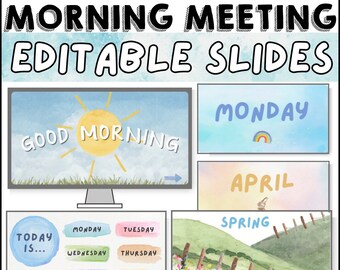 Morning Meeting for Special Education Editable Google Slides for ...