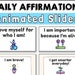 Animated Daily Affirmation Slides for Morning Meeting | Editable Google ...