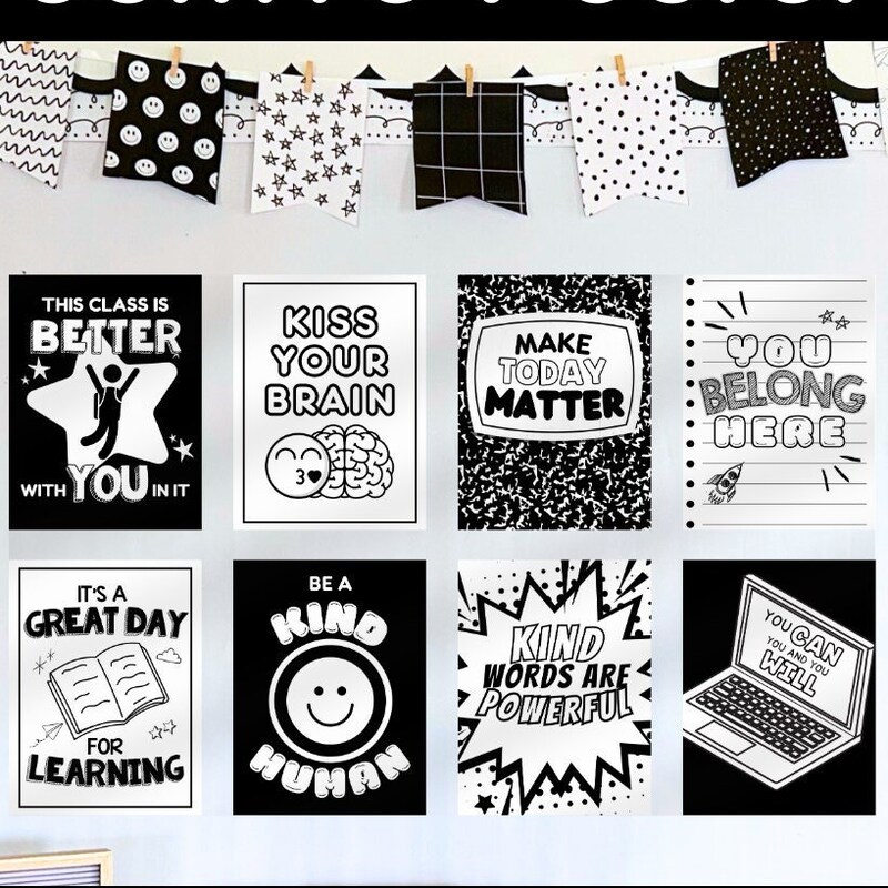 Positive Classroom Posters - Etsy