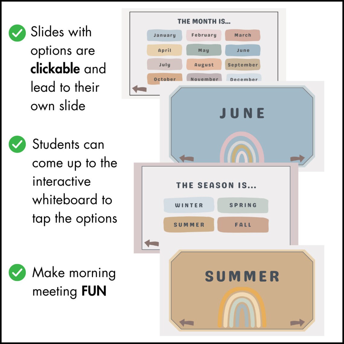 Morning Meeting Editable Google Slides | Boho-themed | for Special ...
