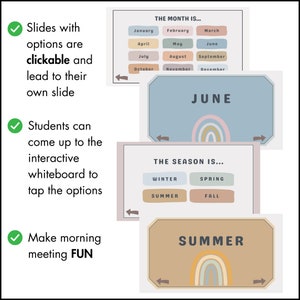 Morning Meeting Editable Google Slides | Boho-themed | for Special ...