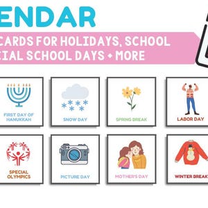 Classroom Calendar for Pocket Charts | Rainbow Colors - Etsy