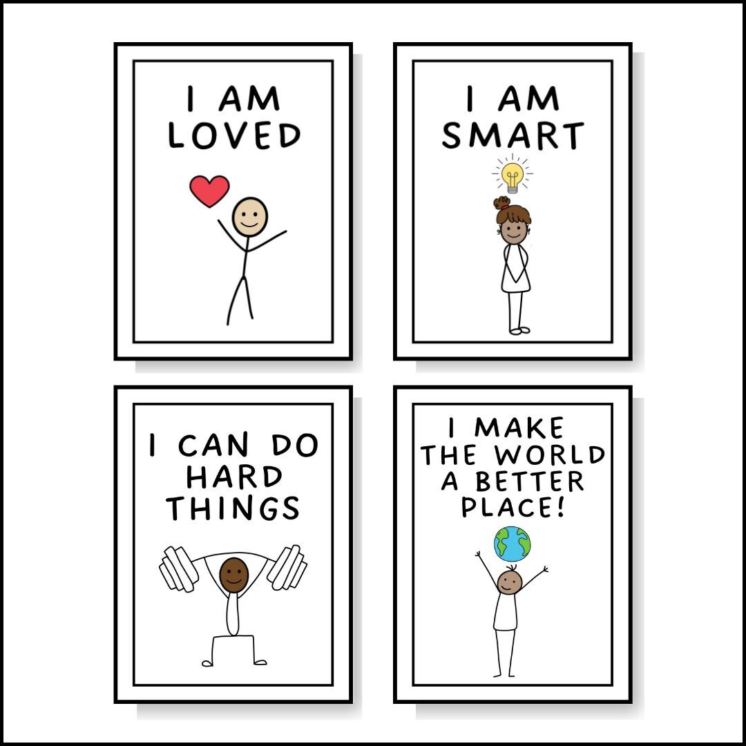 Positive Classroom Posters | Sped/elementary Classroom Decor | Stick ...