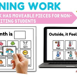 Morning Meeting Slides & Work for Special Education | Google Slides ...