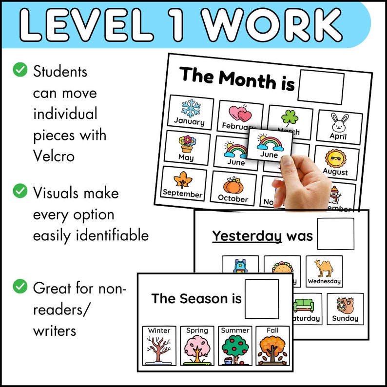 Morning Meeting Slides & Work for Special Education | Google Slides ...