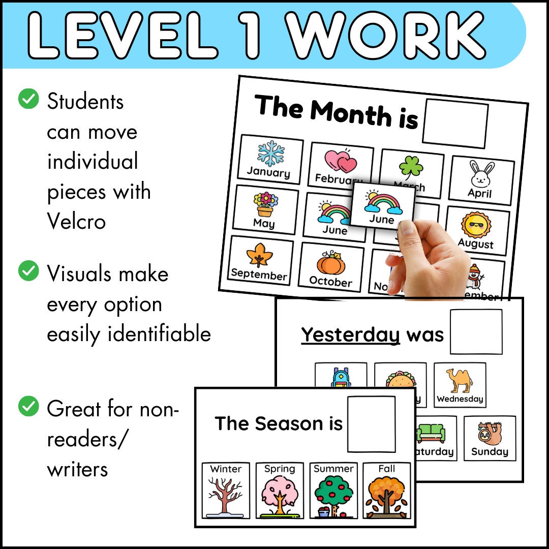 Morning Meeting Slides & Work for Special Education | Google Slides ...