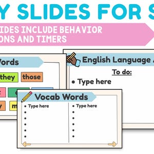 Daily Slides With Timers for Special Education | Editable Google Slides ...