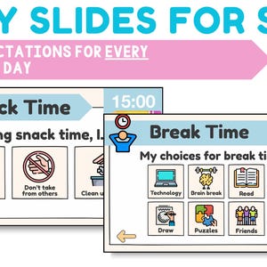 Daily Slides With Timers for Special Education | Editable Google Slides ...