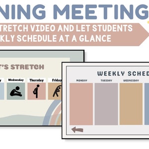 Morning Meeting Editable Google Slides | Boho-themed | for Special ...