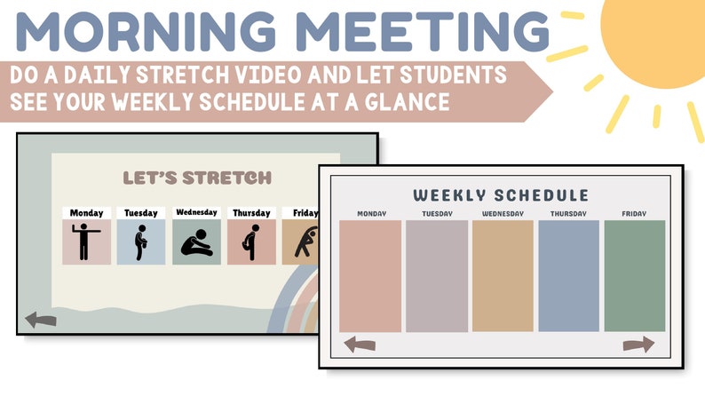 Morning Meeting Editable Google Slides | Boho-themed | for Special ...