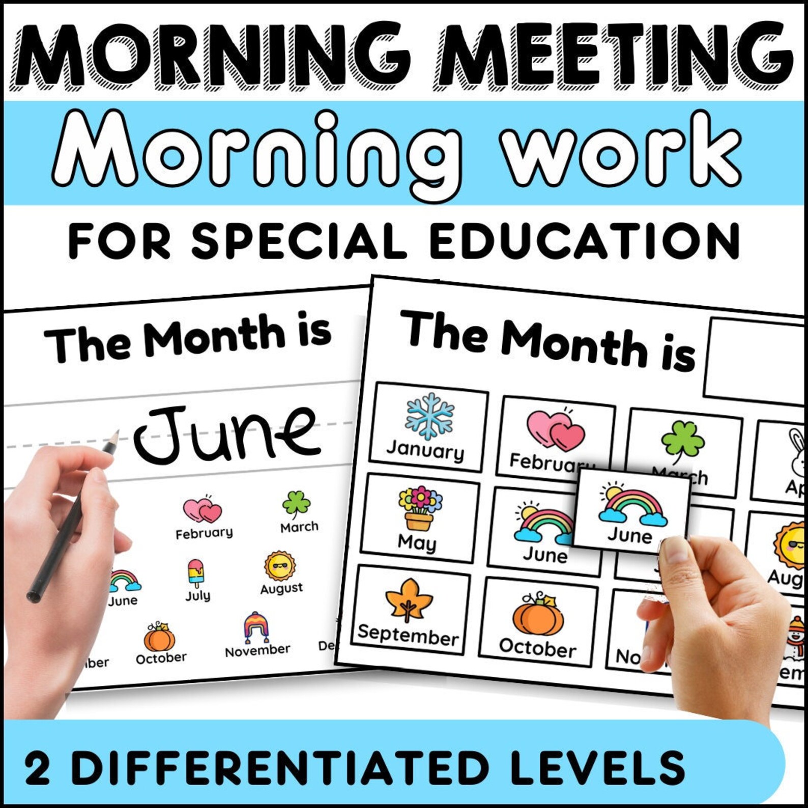 Morning Work for Special Education | Printable + Digital | Calendar ...