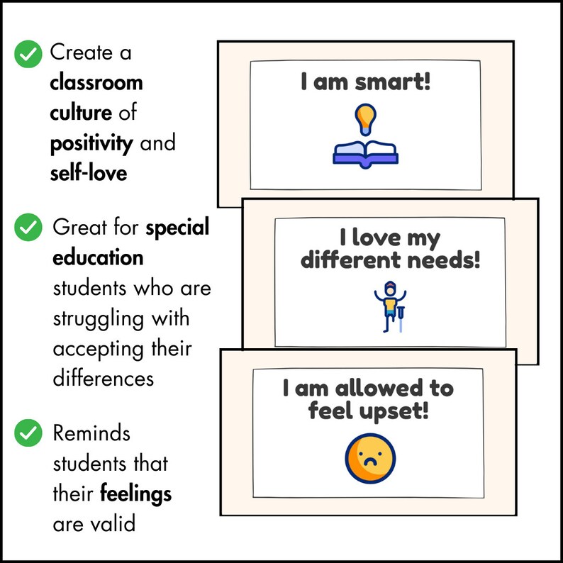 Animated Daily Affirmation Slides for Morning Meeting | Editable Google ...