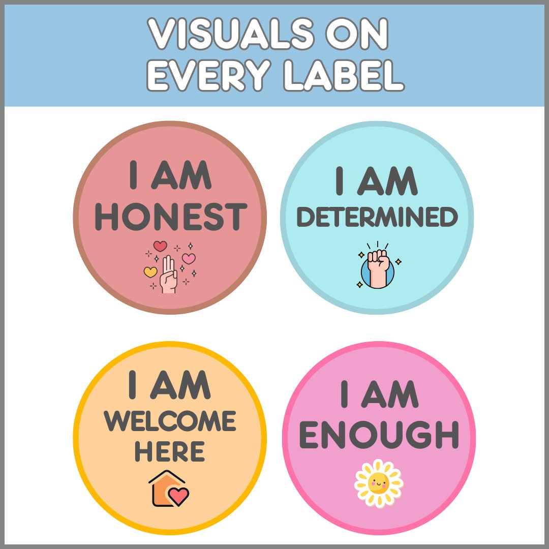 Daily Affirmation Station | Rainbow | Positive Classroom Decor - Etsy