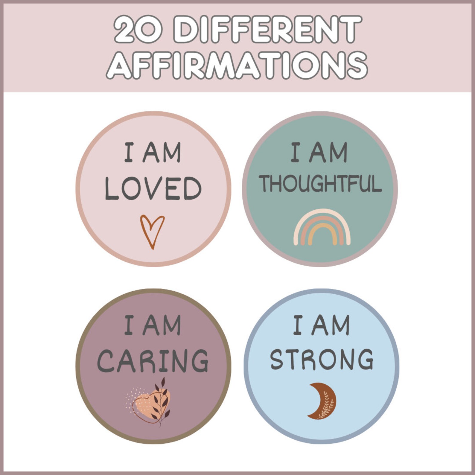 Daily Affirmation Station | Boho | Positive Classroom Decor - Etsy
