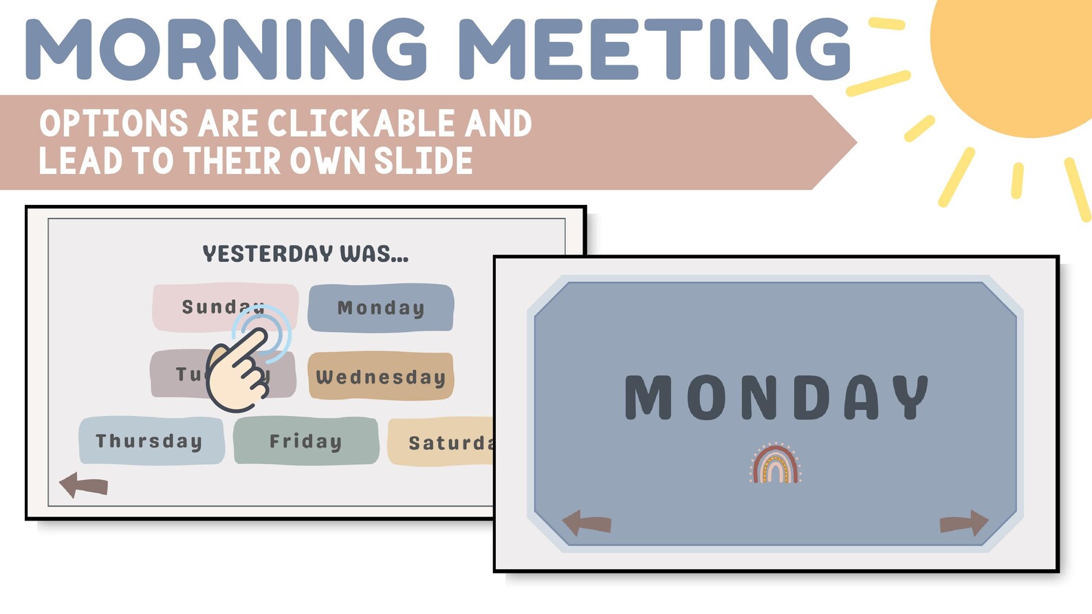 Morning Meeting Editable Google Slides | Boho-themed | for Special ...