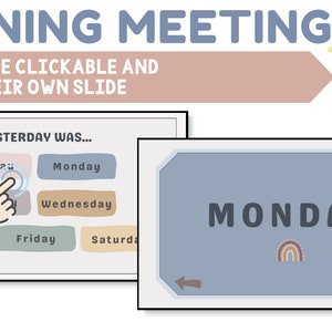 Morning Meeting Editable Google Slides | Boho-themed | for Special ...