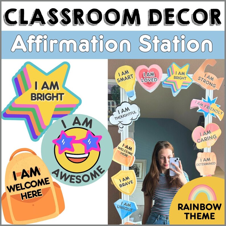 Daily Affirmation Station | Classroom Decor| Digital Download - Etsy