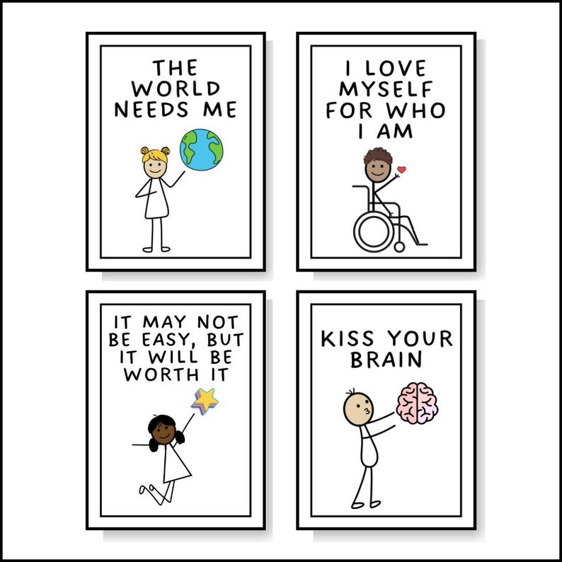 Positive Classroom Posters | Sped/elementary Classroom Decor | Stick ...