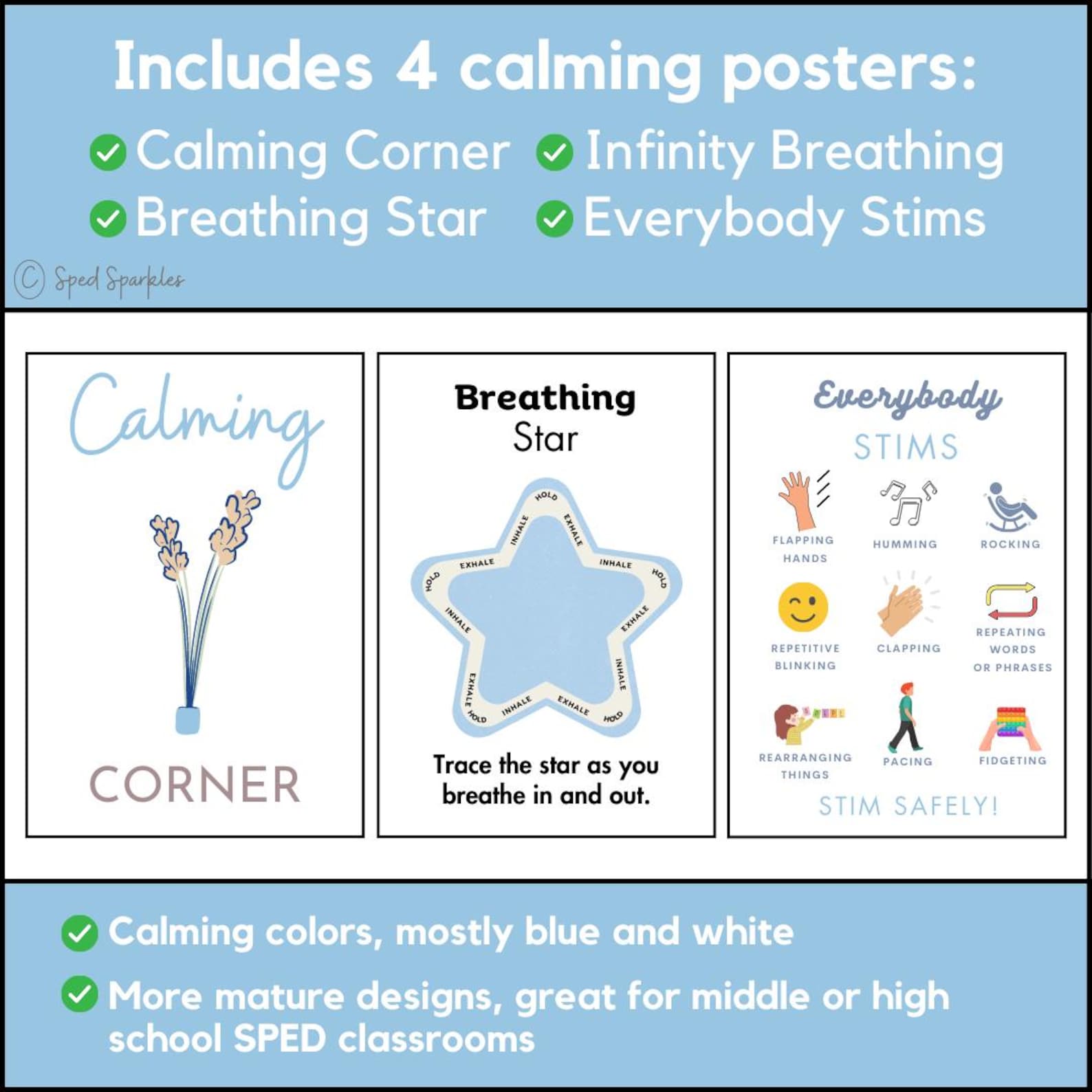 Calm Corner Kit for Special Education, SEL, Elementary - Etsy