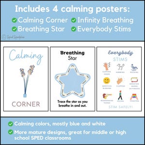 Calm Corner Kit for Special Education, SEL, Elementary - Etsy