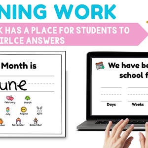 Morning Work for Special Education | Printable + Digital | Calendar ...